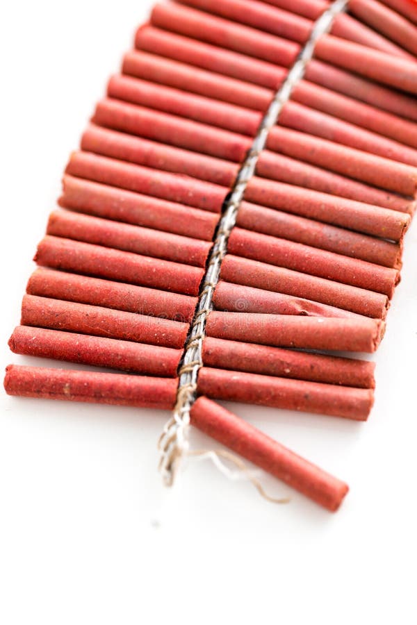 Roll of red firecrackers stock photo. Image of boom, fourth - 1336018