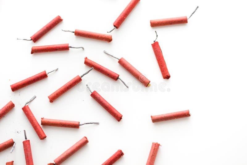 Roll of red firecrackers stock photo. Image of boom, fourth - 1336018