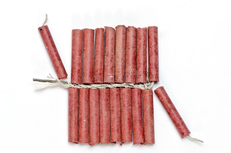 Firecrackers on White Background Stock Image - Image of firecrackers ...