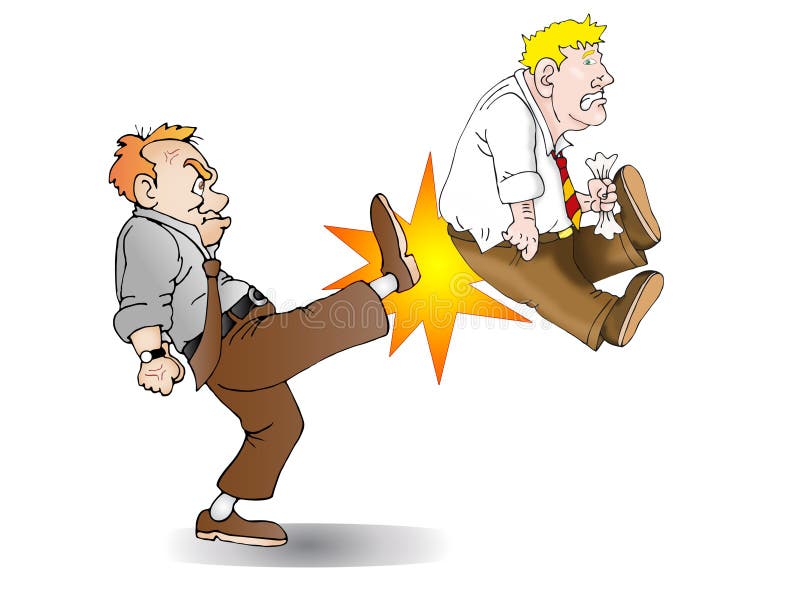 Fired! stock illustration. Illustration of posessions - 12615995