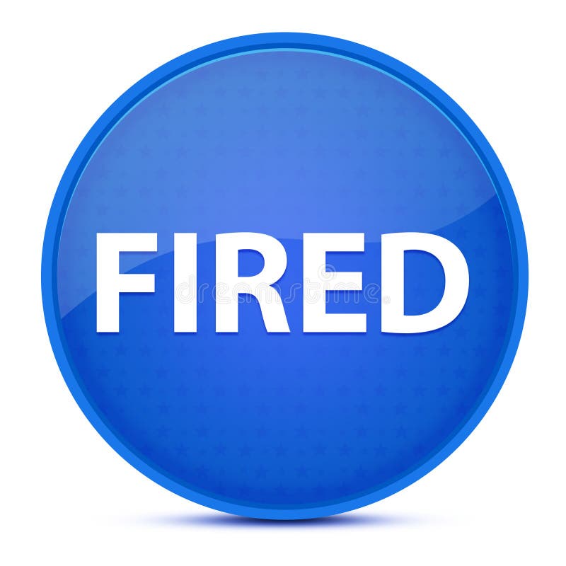 Fired Aesthetic Glossy Blue Round Button Abstract Stock Illustration ...