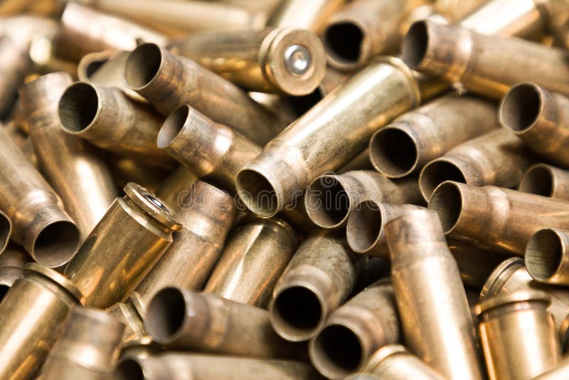 Fired ammunition stock photo. Image of defense, firearm - 161795248