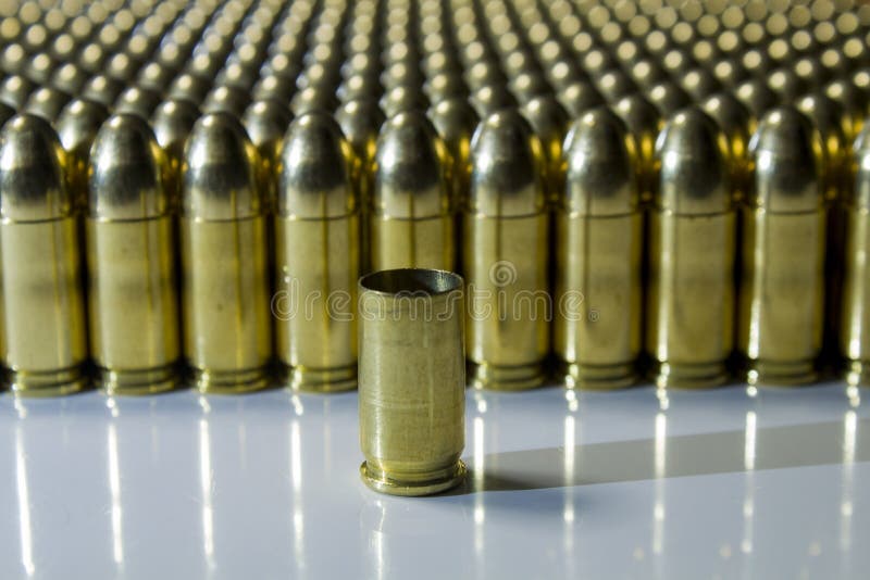 The Fired Bullet Stands in Front of the Bullets Editorial Photo - Image ...