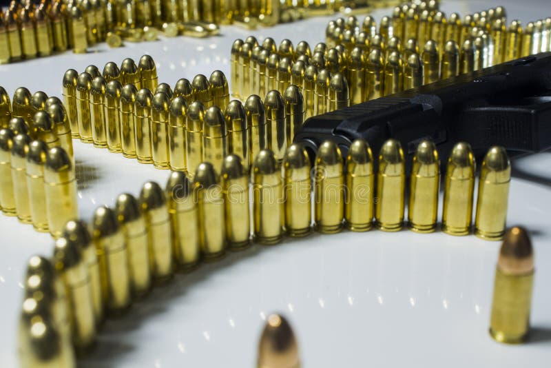The Fired Bullet Stands in Front of the Bullets Editorial Stock Image ...