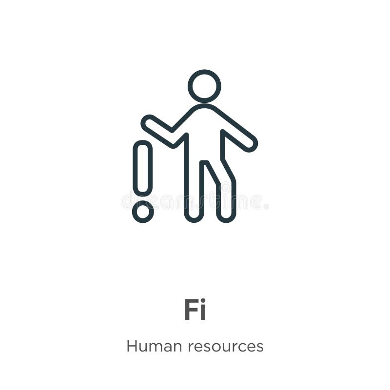 Fired from Job Line Icon Concept. Fired from Job Flat Vector Symbol ...