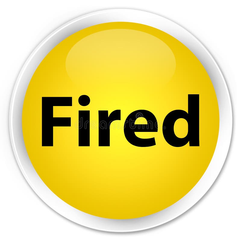 Fired Premium Yellow Round Button Stock Illustration - Illustration of ...