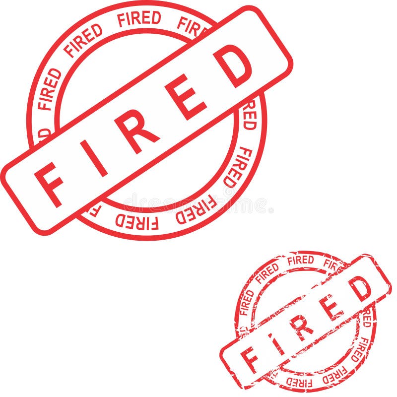 Fired Red Stamp Sticker in Vector Format Very Easy To Edit Stock Vector ...
