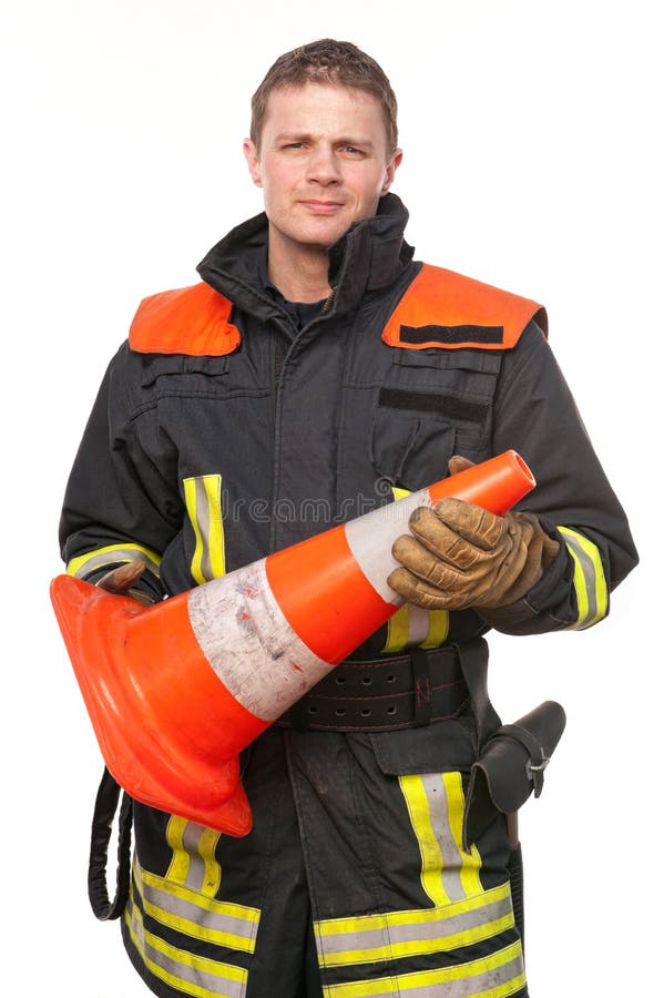 Sad fireman stock image. Image of action, firefighter - 7222645