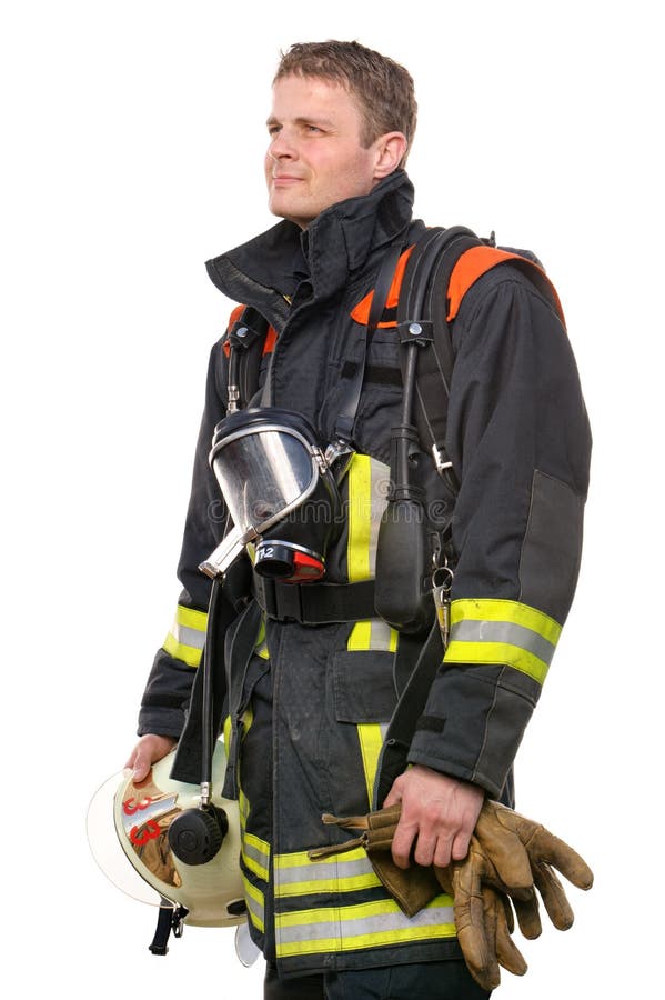 Firefighter at work stock photo. Image of protective - 36655052