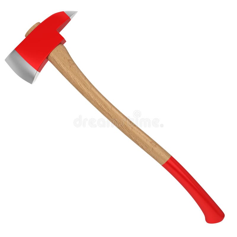 Firefighter axe stock illustration. Illustration of head - 45270286