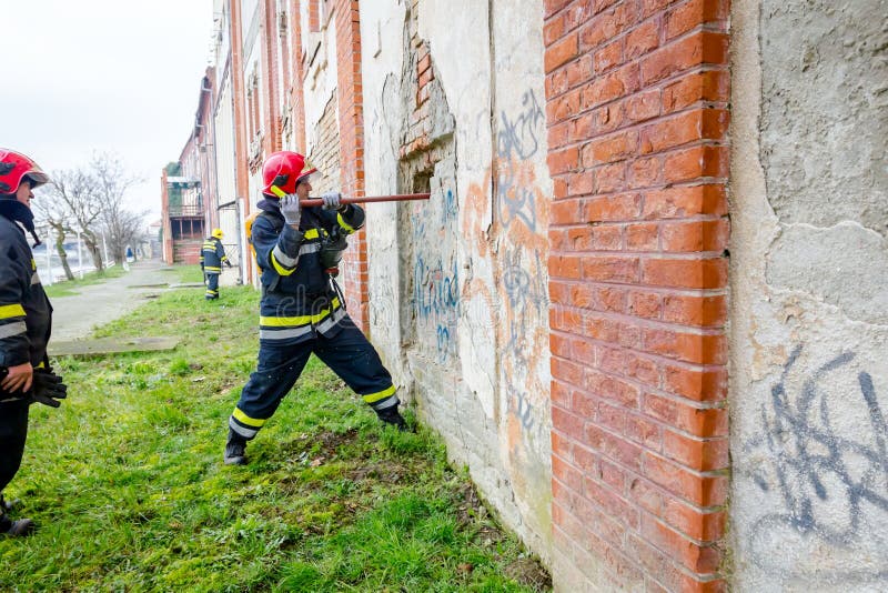 Firefighter and Safety Oxygen Mask and Tank Editorial Stock Image ...