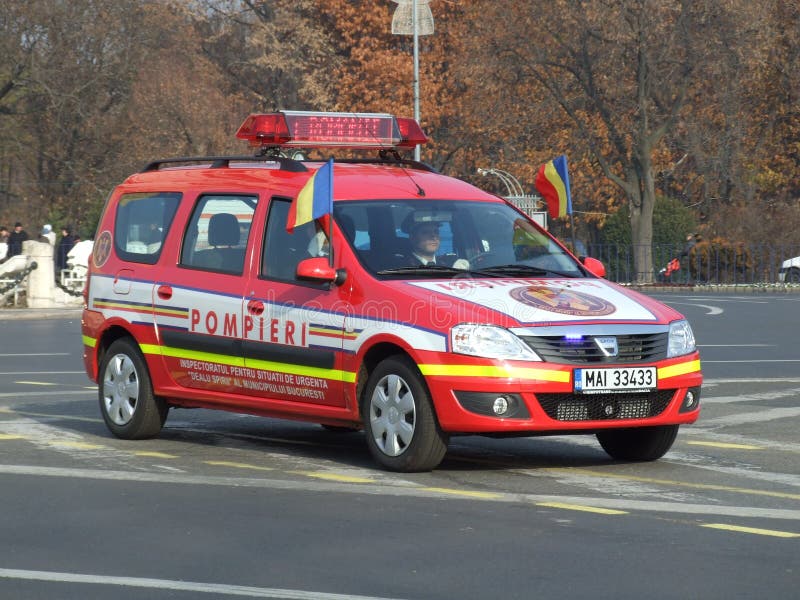 Firefighter car editorial stock photo. Image of bucharest - 27576878