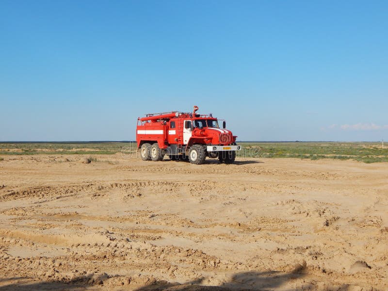 Firefighter car. stock image. Image of safety, arid, alarm - 79364081