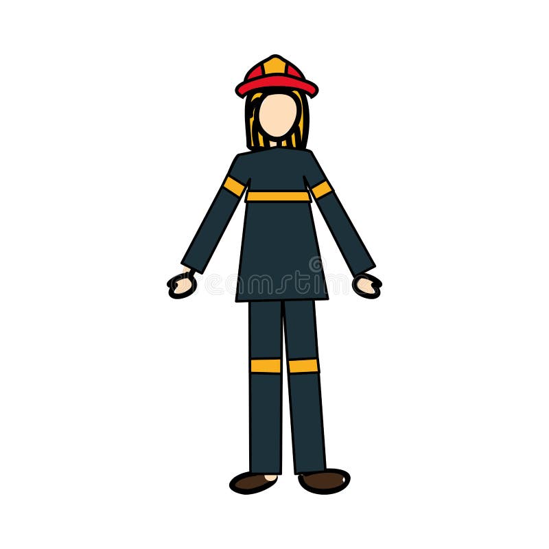 Firefighter Cartoon Icon Image Stock Vector - Illustration of rescue ...