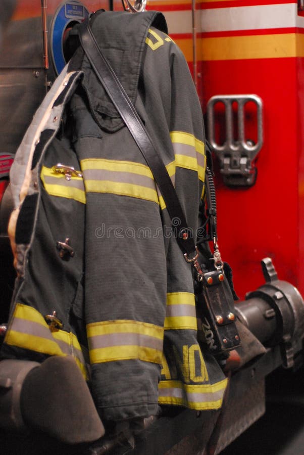 Firefighter Coat stock photo. Image of natural, people - 5049838