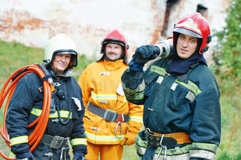 Firefighter crew stock photo. Image of safety, portrait - 44648478