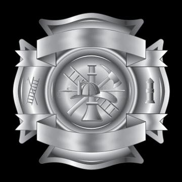 Firefighter Cross Silver stock vector. Illustration of ladder - 21102063