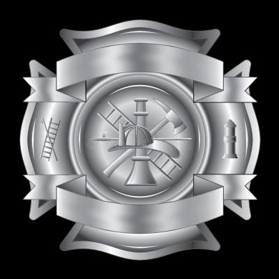 Firefighter Cross Silver stock vector. Illustration of ladder - 21102063