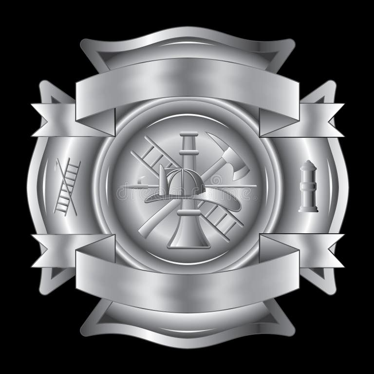 Firefighter Cross Silver stock vector. Illustration of ladder - 21102063