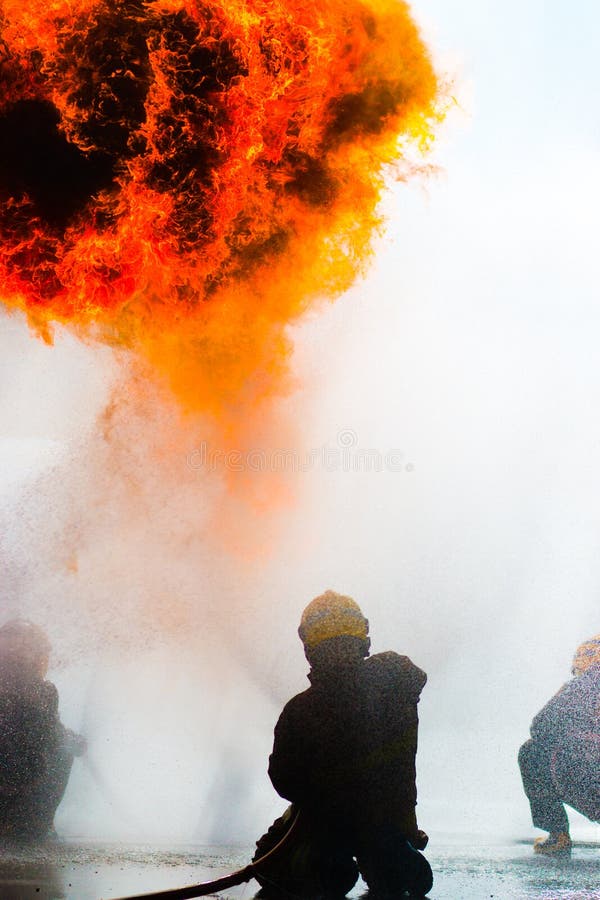 Firefighter Training stock photo. Image of fire, fear - 103574046