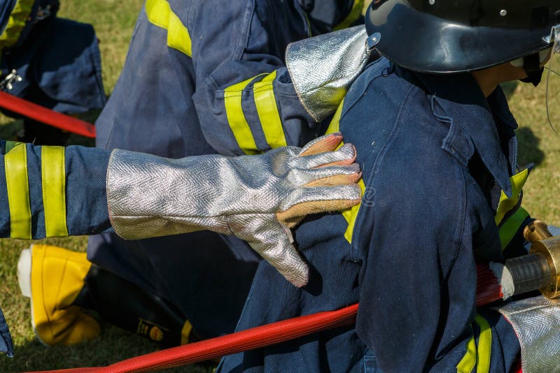 Firefighter Fighting for Fire Attack Training Stock Image - Image of ...