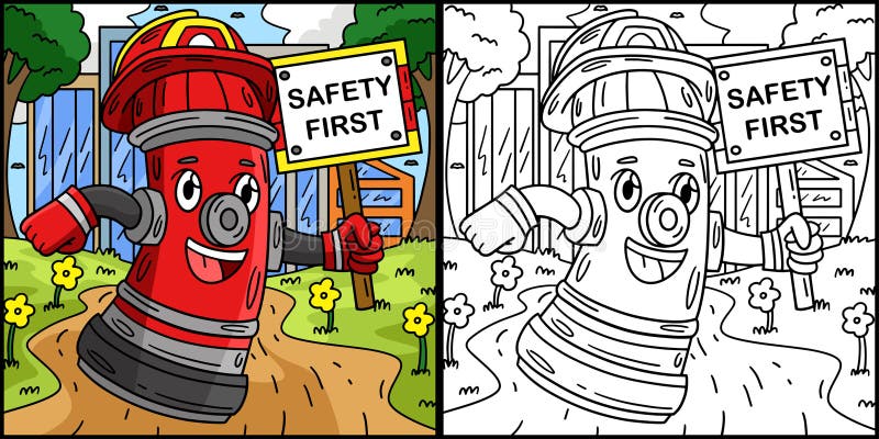 Fire Hydrant Coloring Stock Illustrations – 137 Fire Hydrant Coloring ...