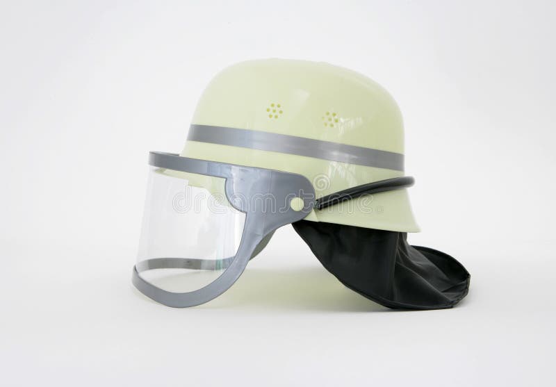 Two Firefighter in Helmet and Oxygen Mask Spraying Water To Fire Stock ...