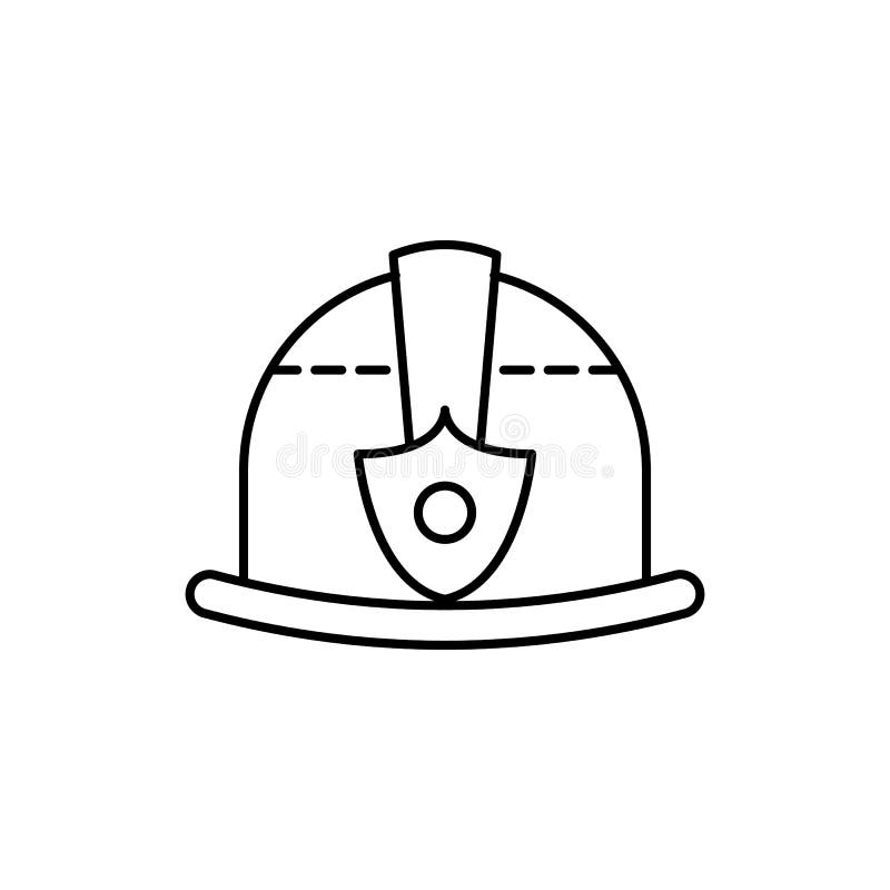 Firefighter, Helmet Icon. Simple Line, Outline Vector Elements of ...