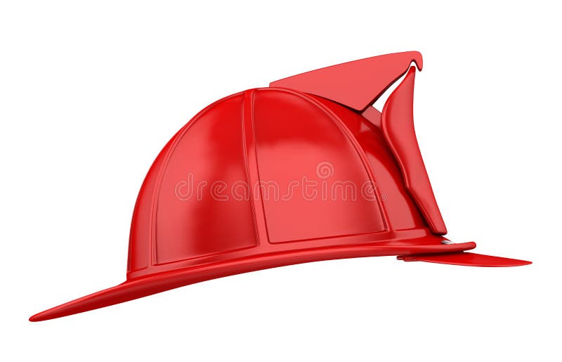 Firefighter Helmet Isolated Stock Illustration - Illustration of ...