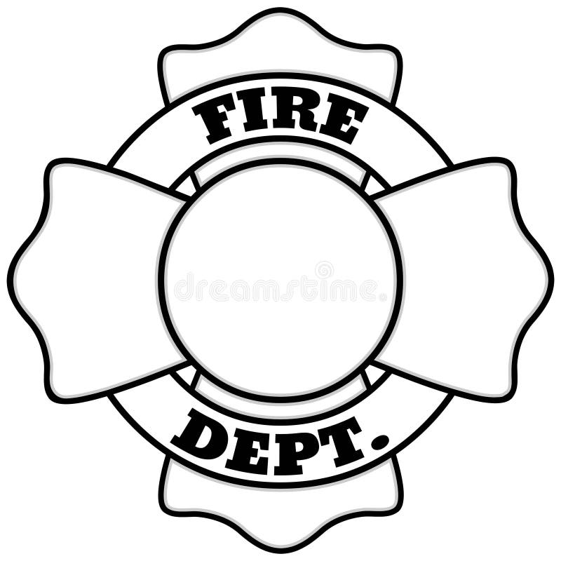 Firefighter Insignia Illustration Stock Vector - Illustration of ...