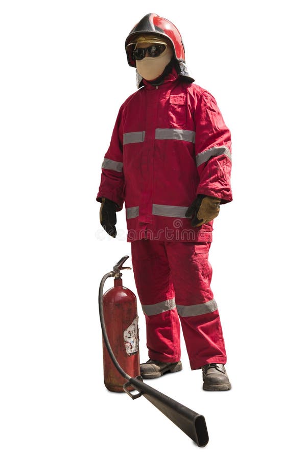 Firefighter with Mask and Airpack Fully Protective Stock Image - Image ...