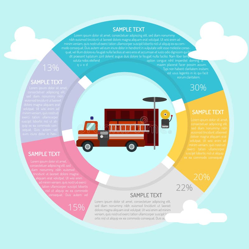 Firefighter Office Infographic Stock Vector - Illustration of ...