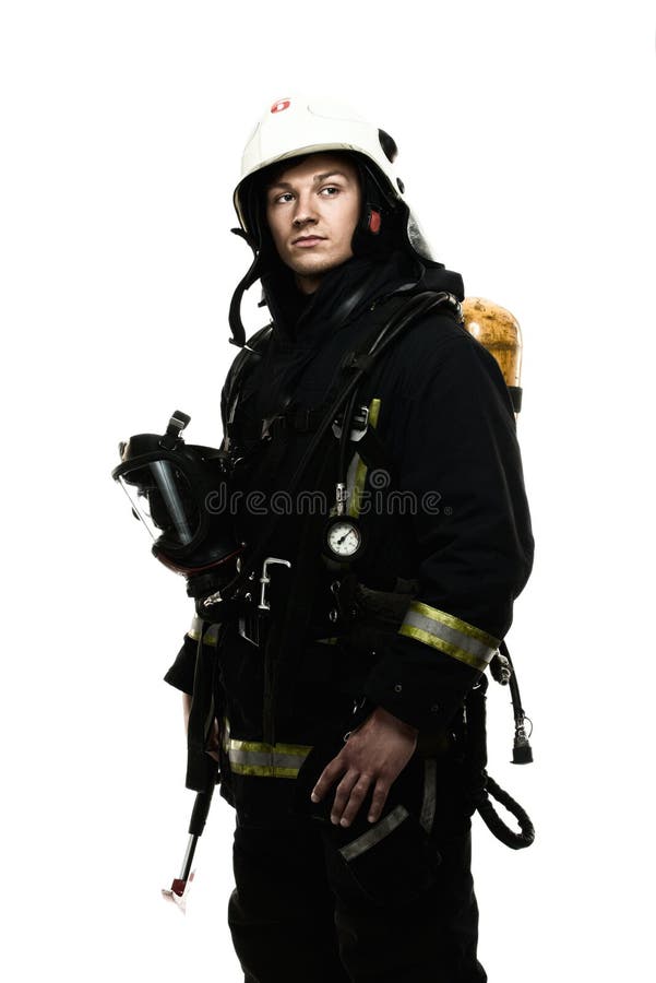 Firefighter stock photo. Image of stare, engine, fireman - 1683850