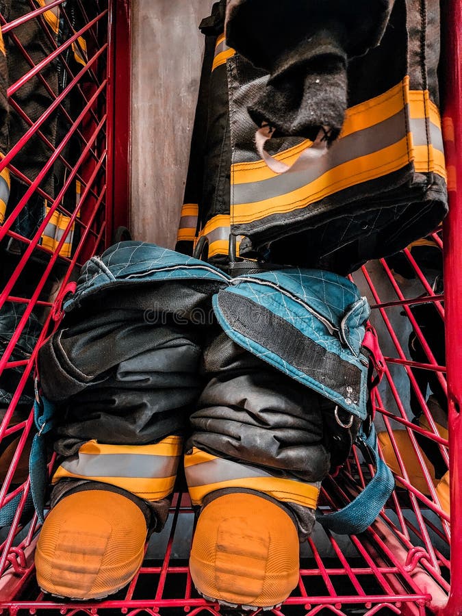 The Firefighter stock photo. Image of gear, person, firefighting ...