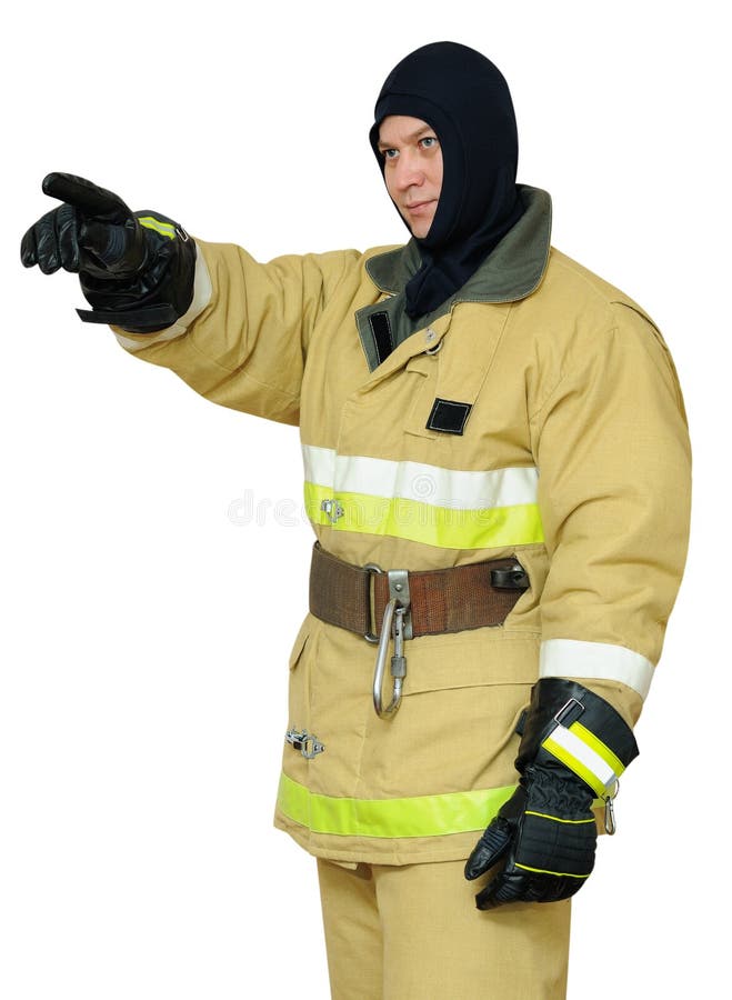 Portrait of a Firefighter in Breathing Apparatus Stock Image - Image of ...