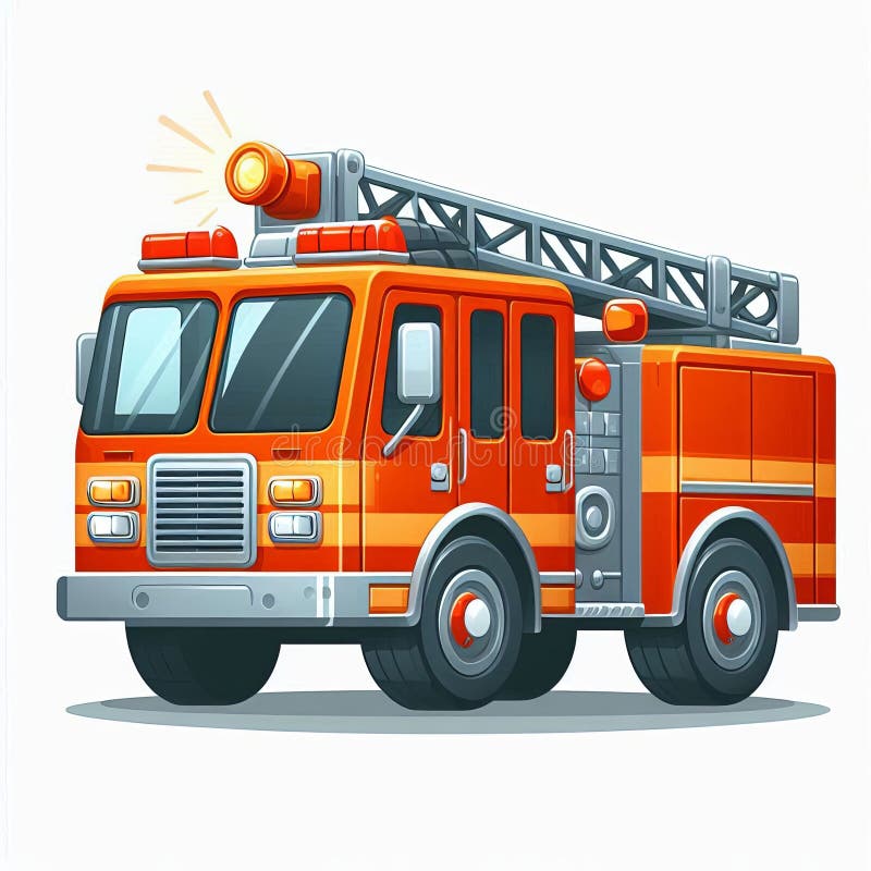 Firefighter Rescue Truck stock illustration. Illustration of mobility ...