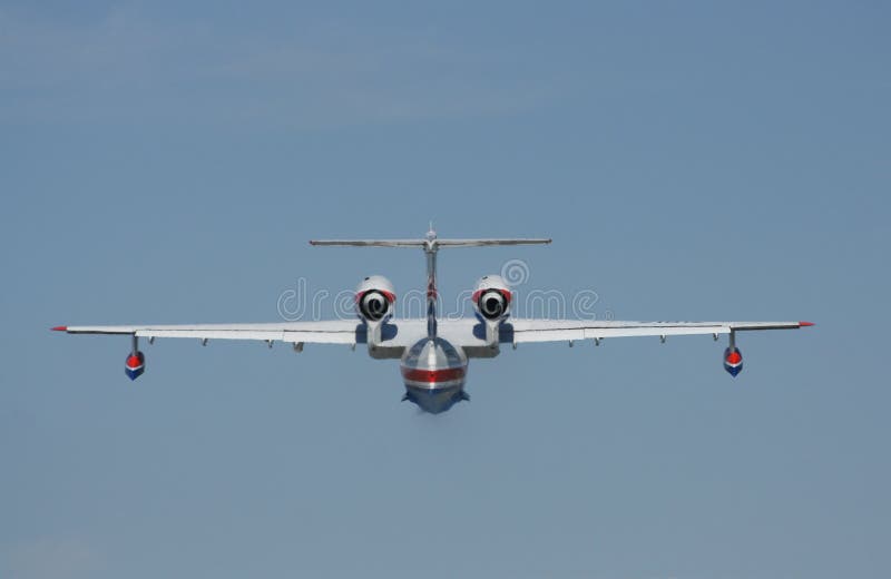 Firefighter Seaplane BE-200ES in Flight Editorial Photography - Image ...