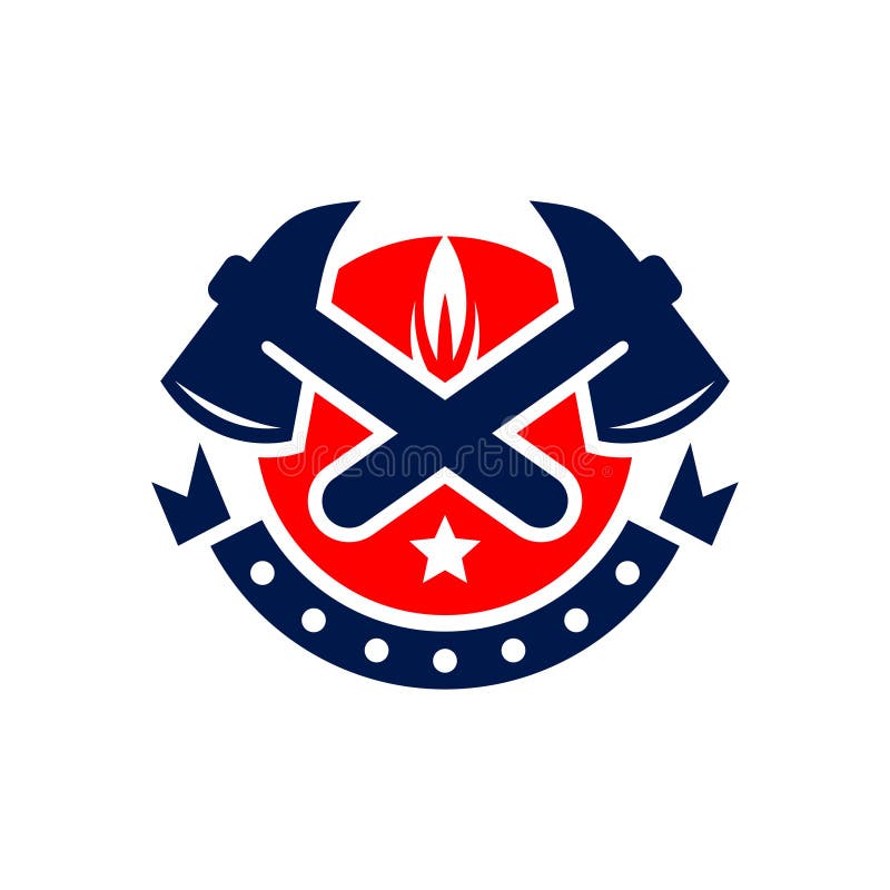 Firefighter Shield stock vector. Illustration of firefighter - 24102306