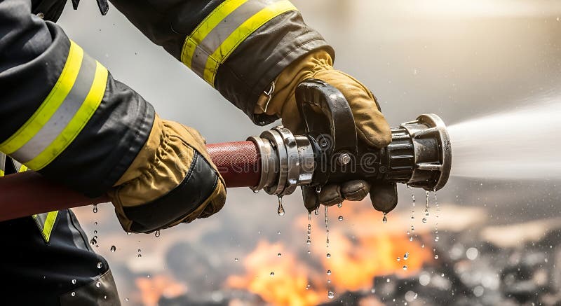 Firefighter s Grip stock illustration. Illustration of glove - 383128349