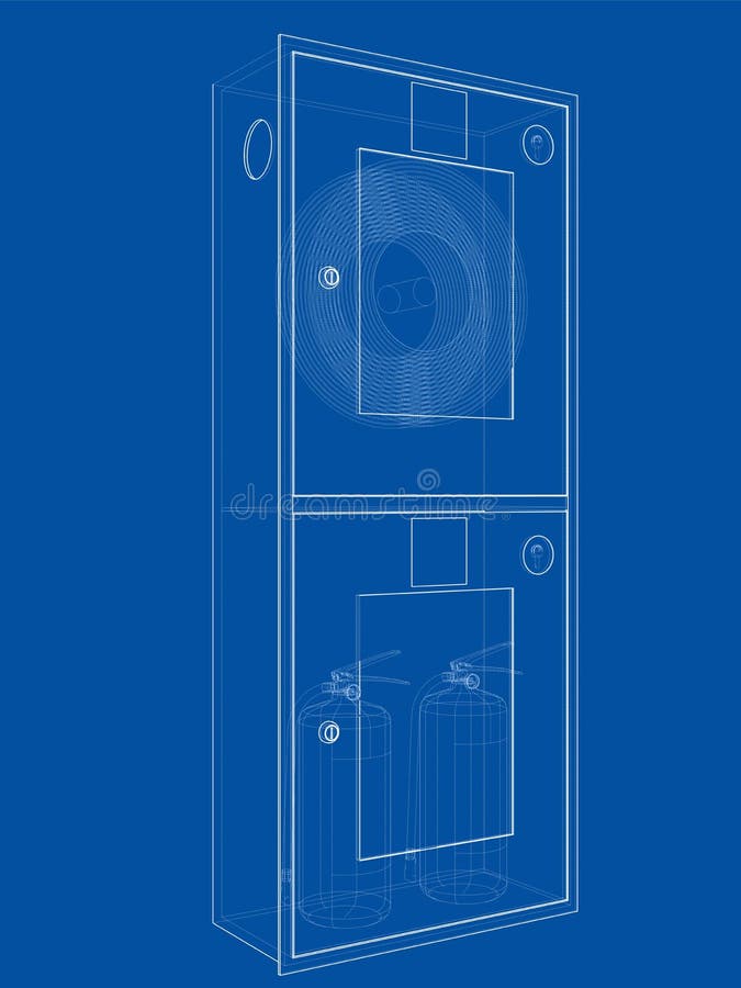Fire Hose Cabinet Stock Illustrations – 3,749 Fire Hose Cabinet Stock ...