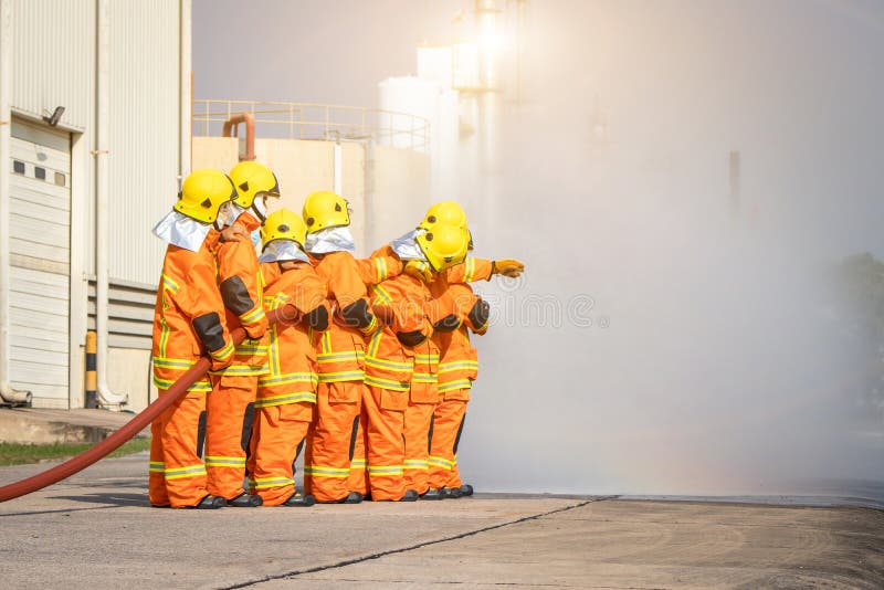 Firefighter Training,Instructor Training on the Use of Fire Hoses ...