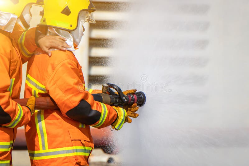 Firefighter Training,Instructor Training on the Use of Fire Hoses ...