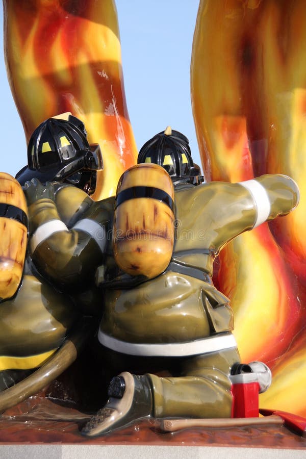 Firefighter Tribute stock image. Image of hose, water - 5044075