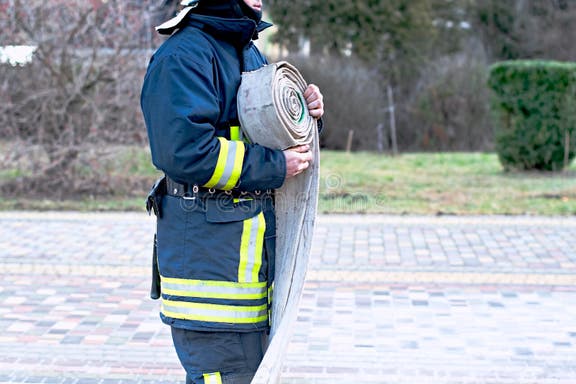 Firefighter twists stock image. Image of extinguish - 171369189