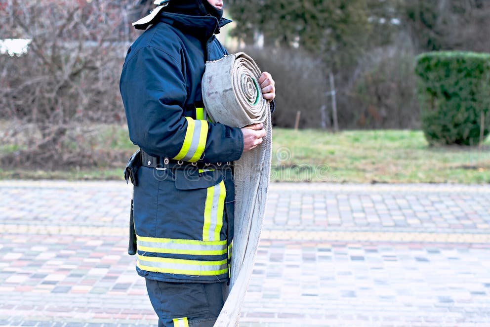 Firefighter twists stock image. Image of extinguish - 171369189