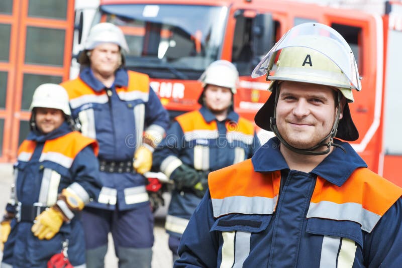 Firefighter crew stock photo. Image of safety, portrait - 44648478