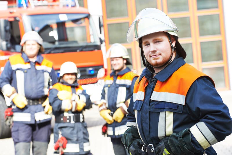 Firefighter stock photo. Image of occupation, engine - 51544506