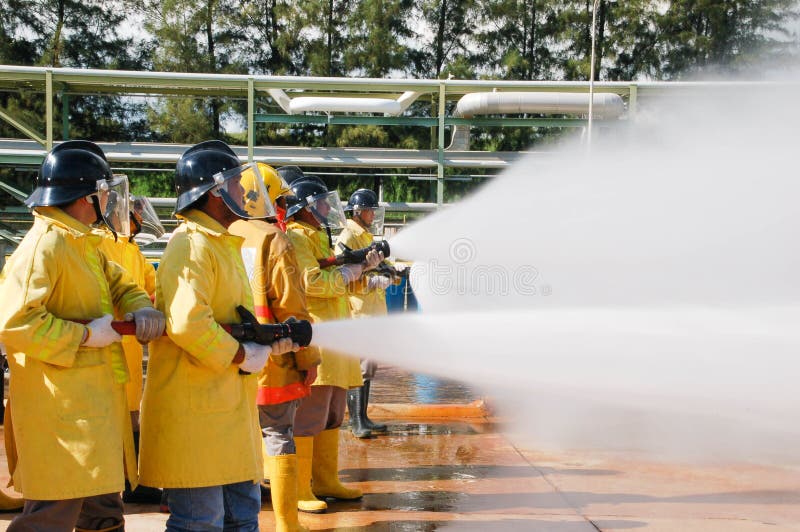 Firefighter at work stock photo. Image of protective - 36655052