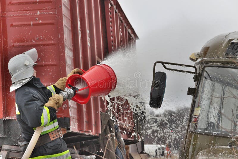Fireman in His Work Clothes at a House Fire in Toledo, Ohio Editorial ...