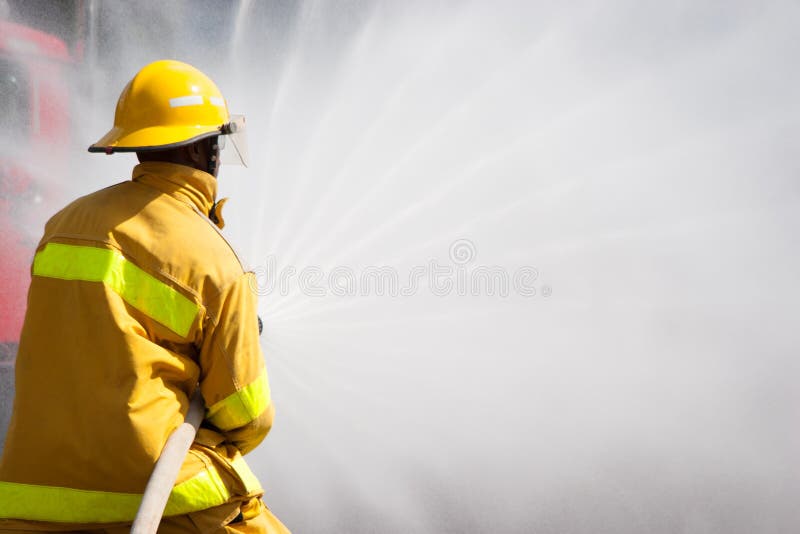 Firefighter Working stock photo. Image of profession - 26597528